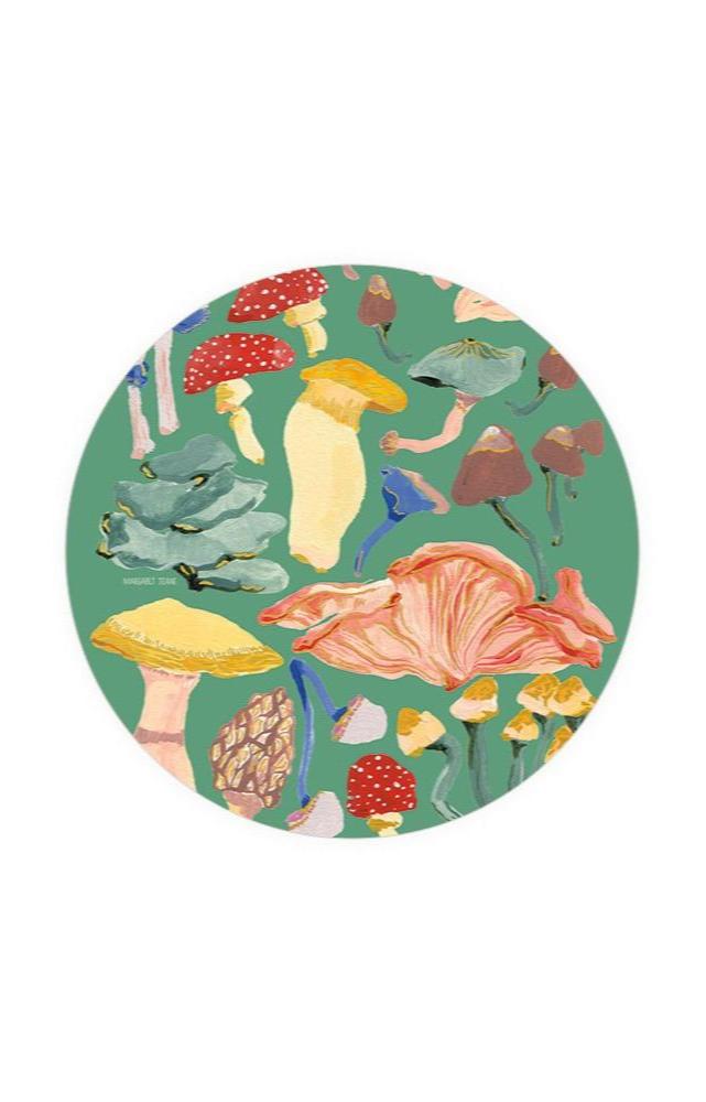 'Shrooms Seedlings Foil Stamped Coaster – Pretty by Her